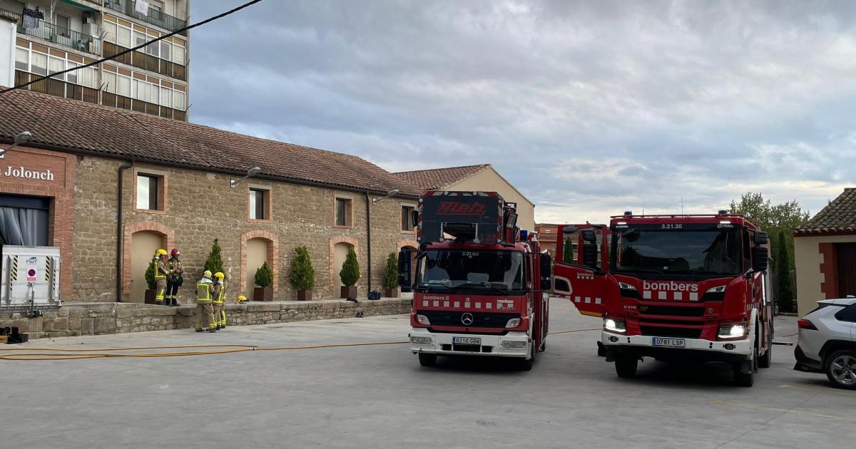 Incendio en una conocida fábrica de chocolate de Agramunt