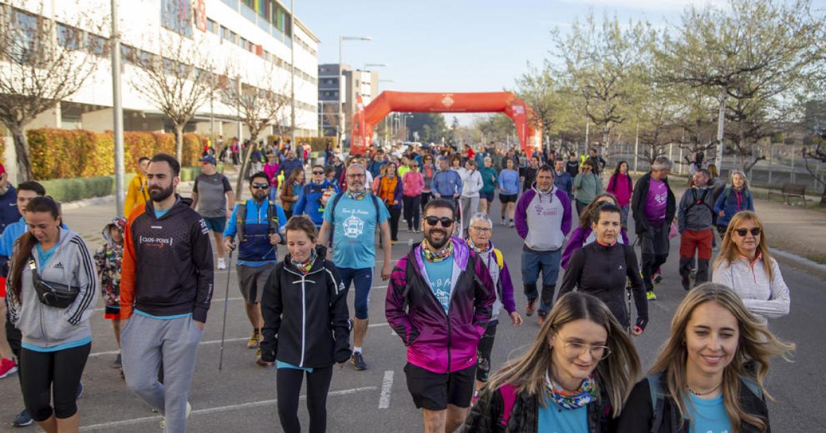 Imatges de la caminada solidària Magic Line-Sant Joan de Déu a Lleida