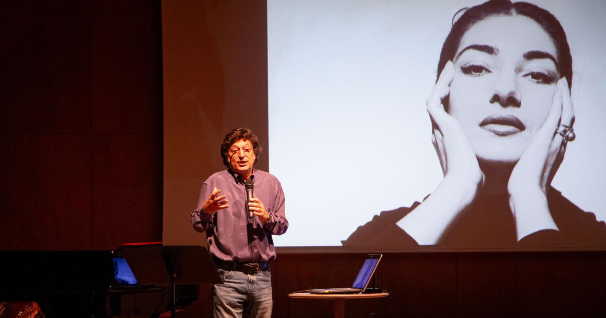 El periodista Marcel Gorgori habla en Lleida de la voz de Maria Callas