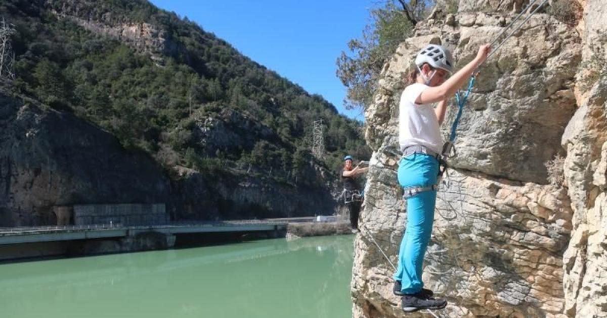 Las primeras vías ferratas del Pallars Jussà abrirán en junio