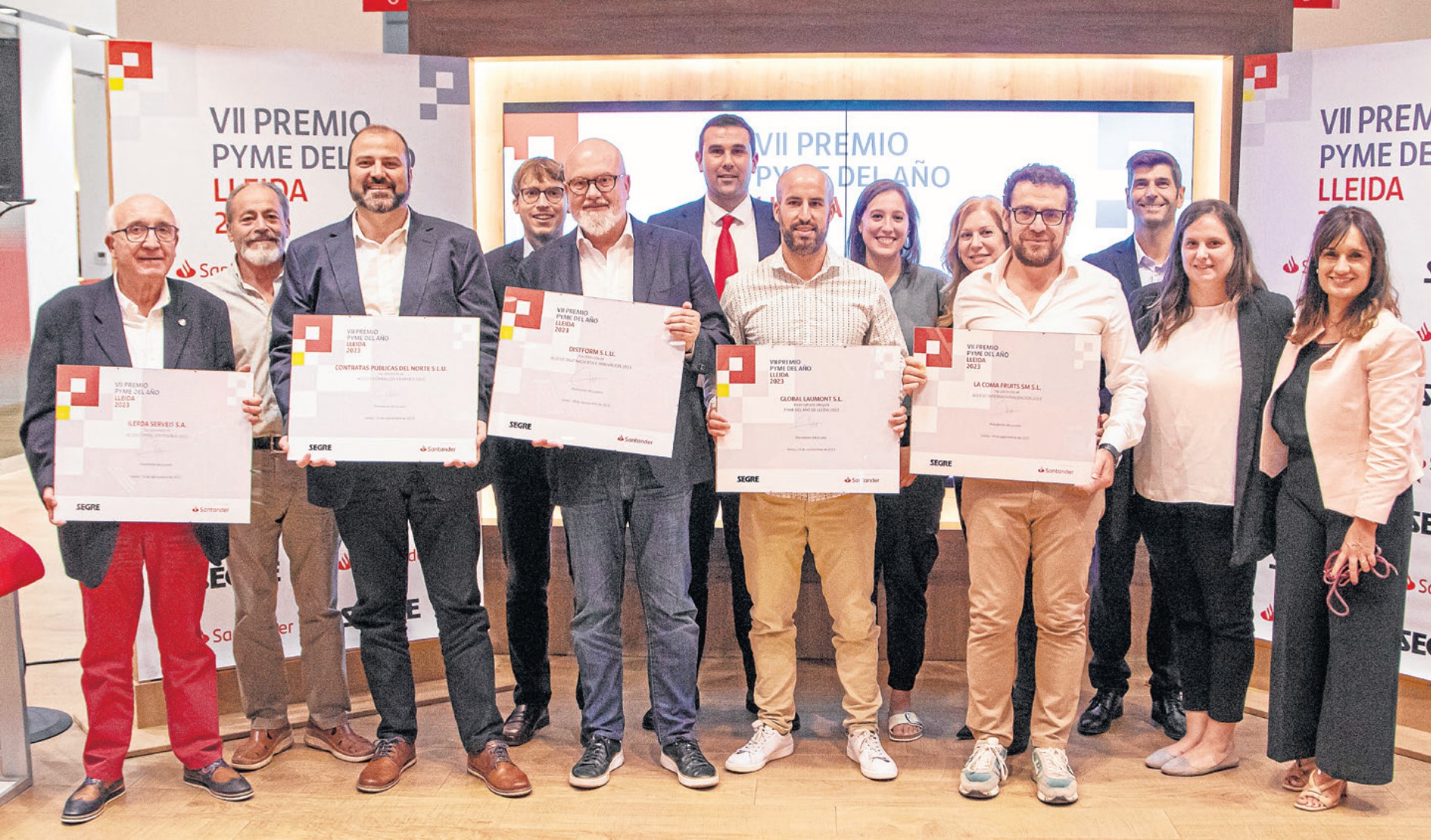 Banco Santander lanza la octava edición del Premio Pyme del Año de Lleida